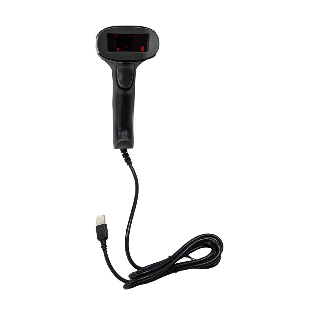 NETUM F5 1D Laser Wired Handheld Barcode Scanner with stand