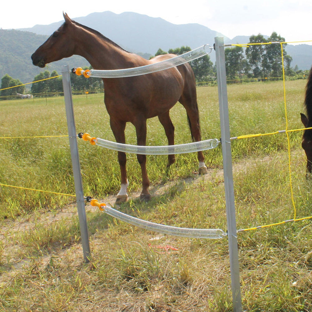 2Pcs Electric Fence Retractable Spring for Agricultural Fencing Access