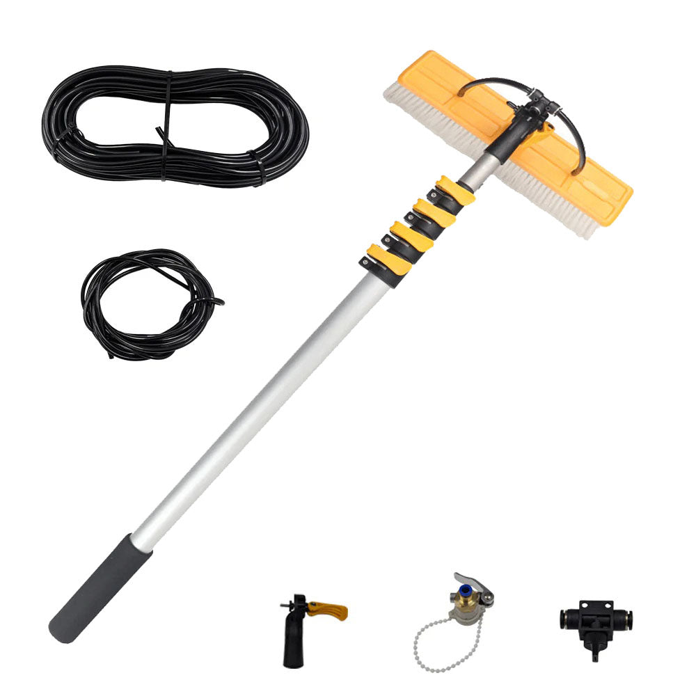 6M Aluminum alloy Telescopic Window Cleaning Pole With Brush Angle Ada