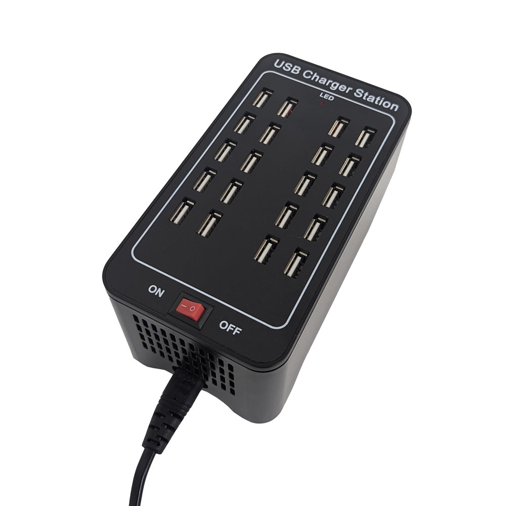 USB Charger 20 Ports HUB 25A 125W Universal Fast Charging AU plug
