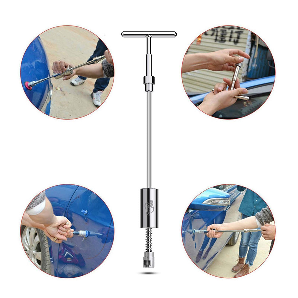 Auto Dent Repair Kit Slide Hammer T-bar Dent Puller with 24 PC Puller