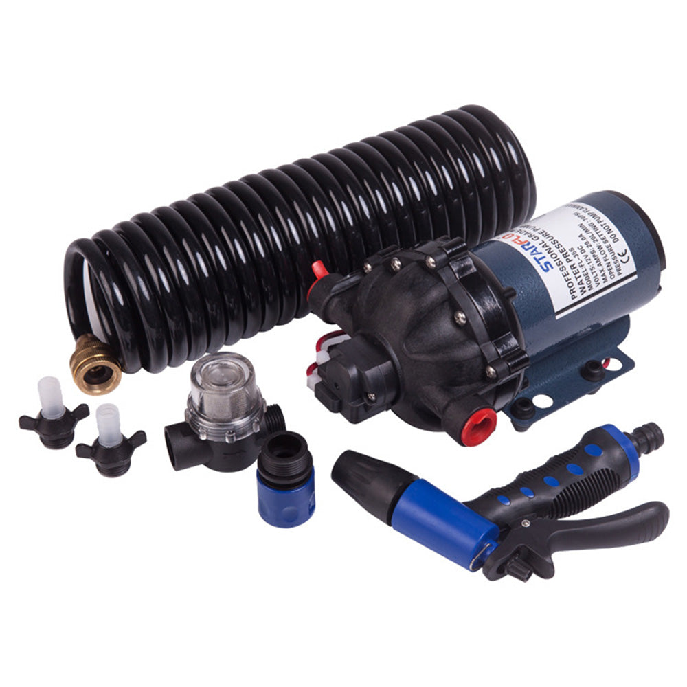 DC 12V 20LPM 70PSI deck wash mini bike car wash water pump kit