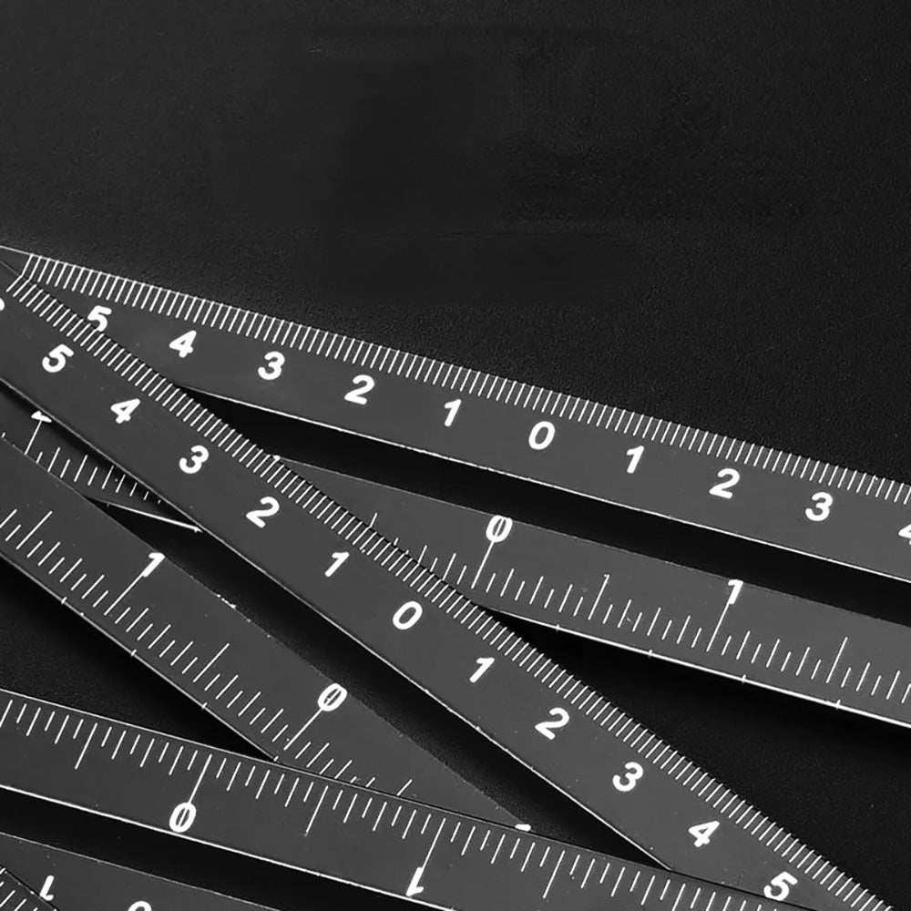 Multi-function Aluminum Alloy Six Fold Rule Tile Hole Locator Woodwork