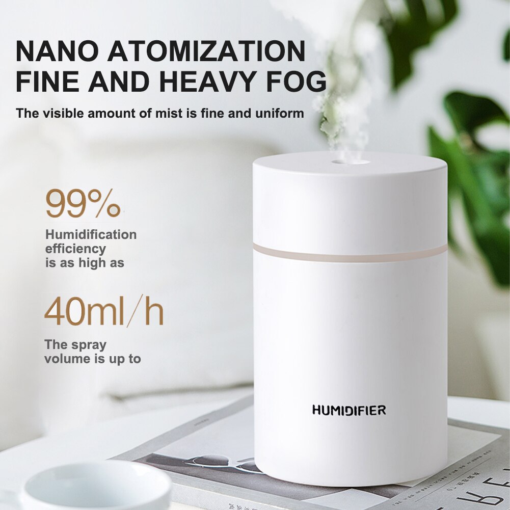 Mini Humidifier Desktop Misting Aroma Diffuser with Night Light Auto P